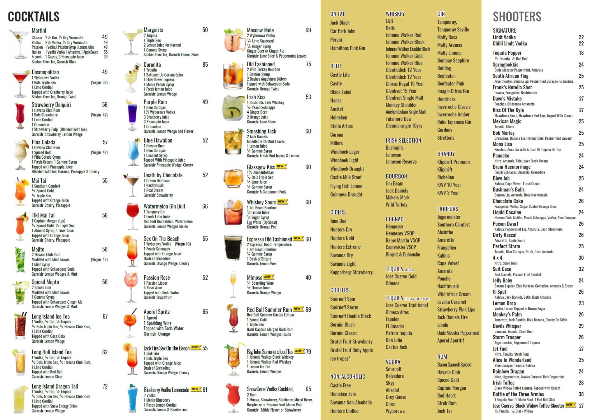 Our Menus – St James Restaurant